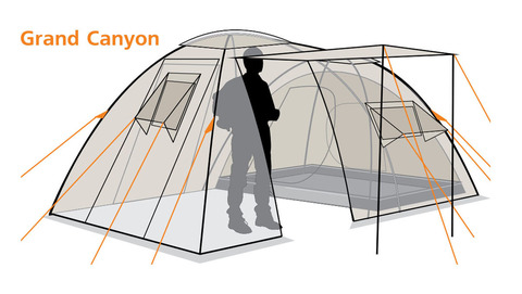 Палатка Canadian Camper GRAND CANYON 4, цвет forest - купить по ...